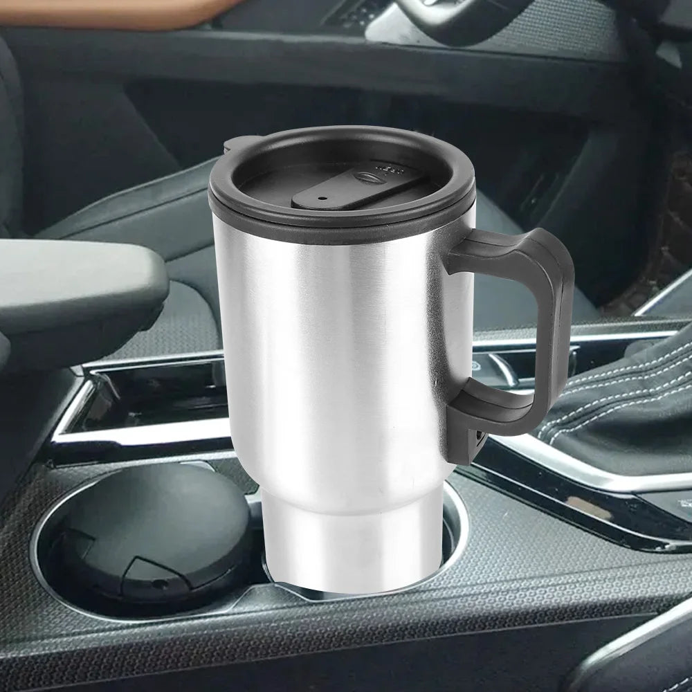 12V 450Ml Electric Heating Car Kettle Water Coffee Milk Thermal Mug Ca ...